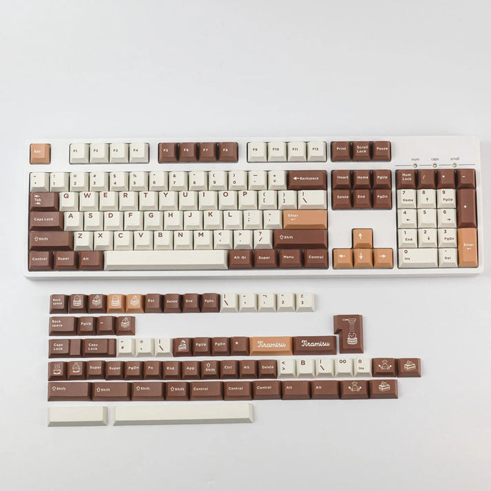 GMK Tiramisu Keycap Set, Cherry Profile, PBT Dye Sub Key Cap – Nouvolo