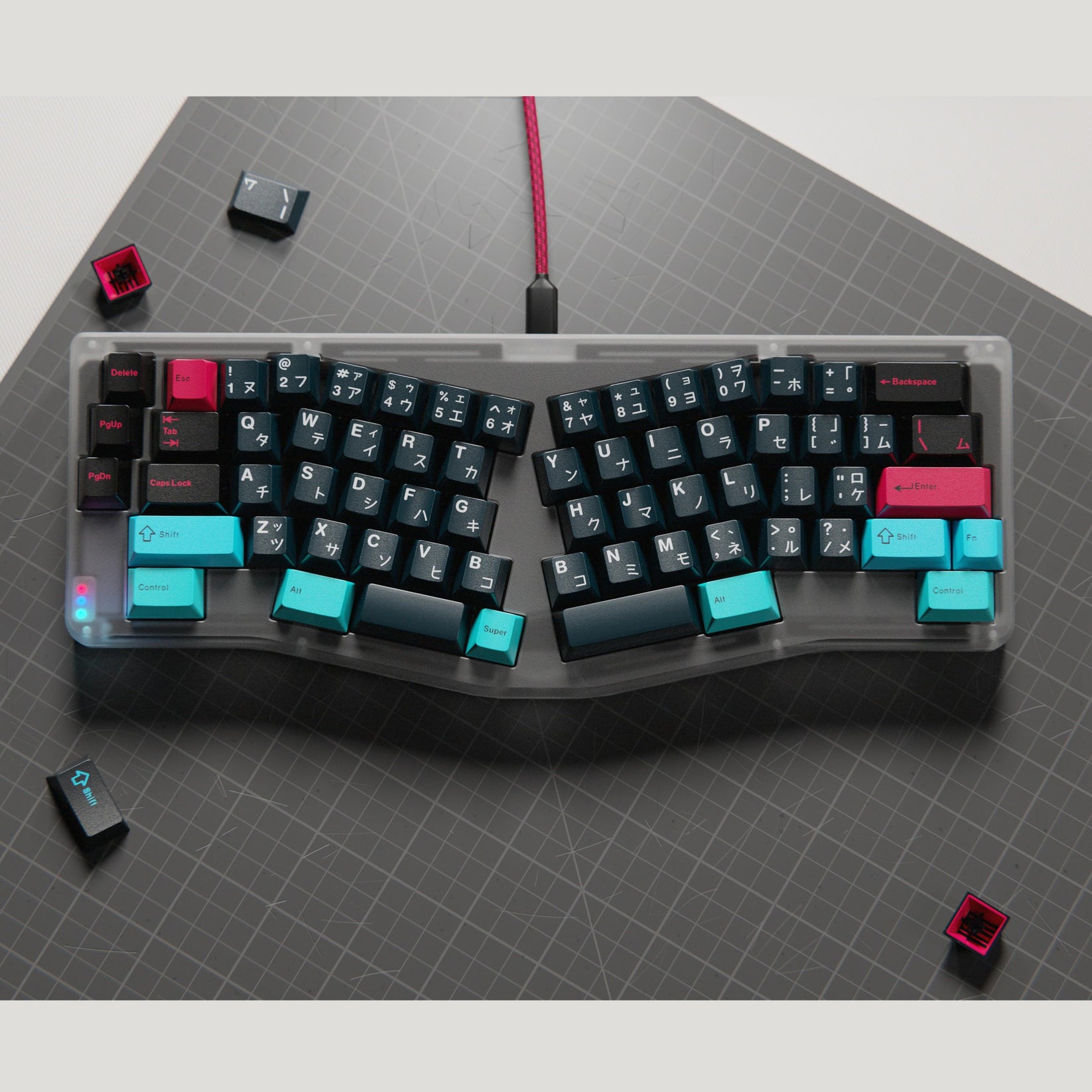 GMK Neon Nights Keycap Set, Cherry Profile, Dye Sub PBT – Nouvolo