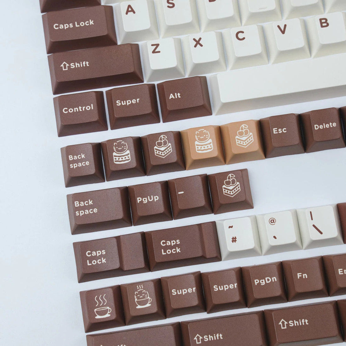 GMK Tiramisu Keycap Set, Cherry Profile, PBT Dye Sub Key Cap – Nouvolo