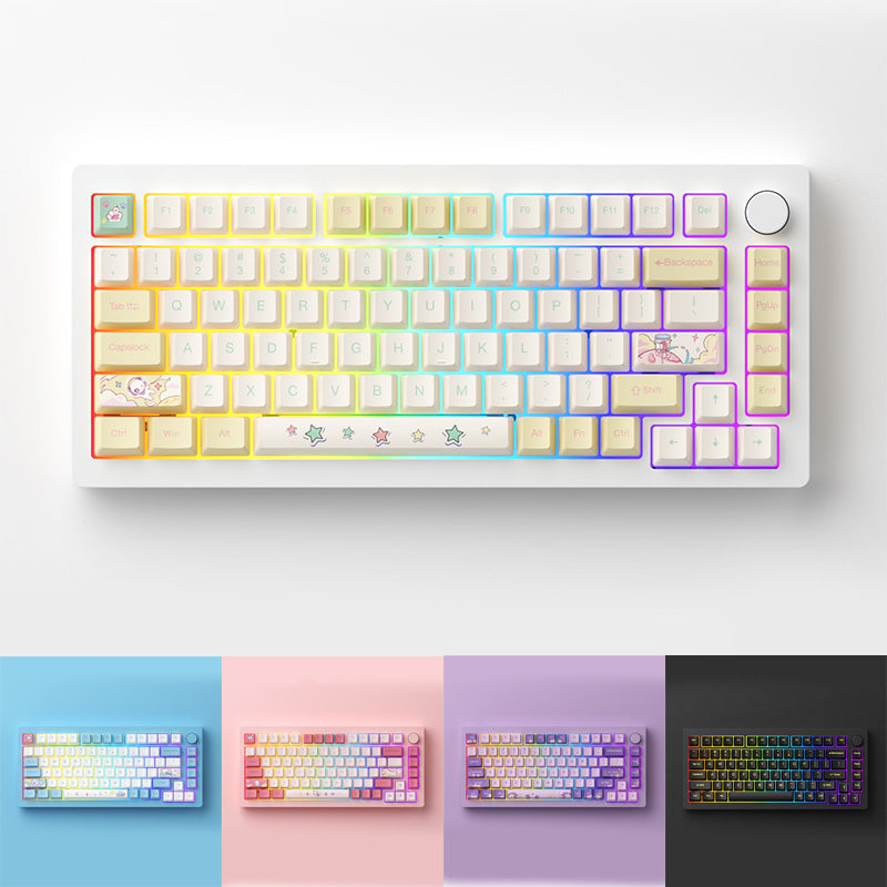 Monsgeek M1W Gasket Aluminum Mechanical Assembled Keyboard (Black/Whit ... Monsgeek M1W Gasket Aluminum Mechanical Assembled Keyboard (Black/Whit ...