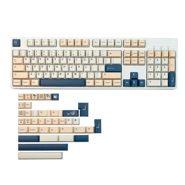 GMK Birch Keycap Set, Cherry Profile, PBT Dye Sub Key Cap – Nouvolo