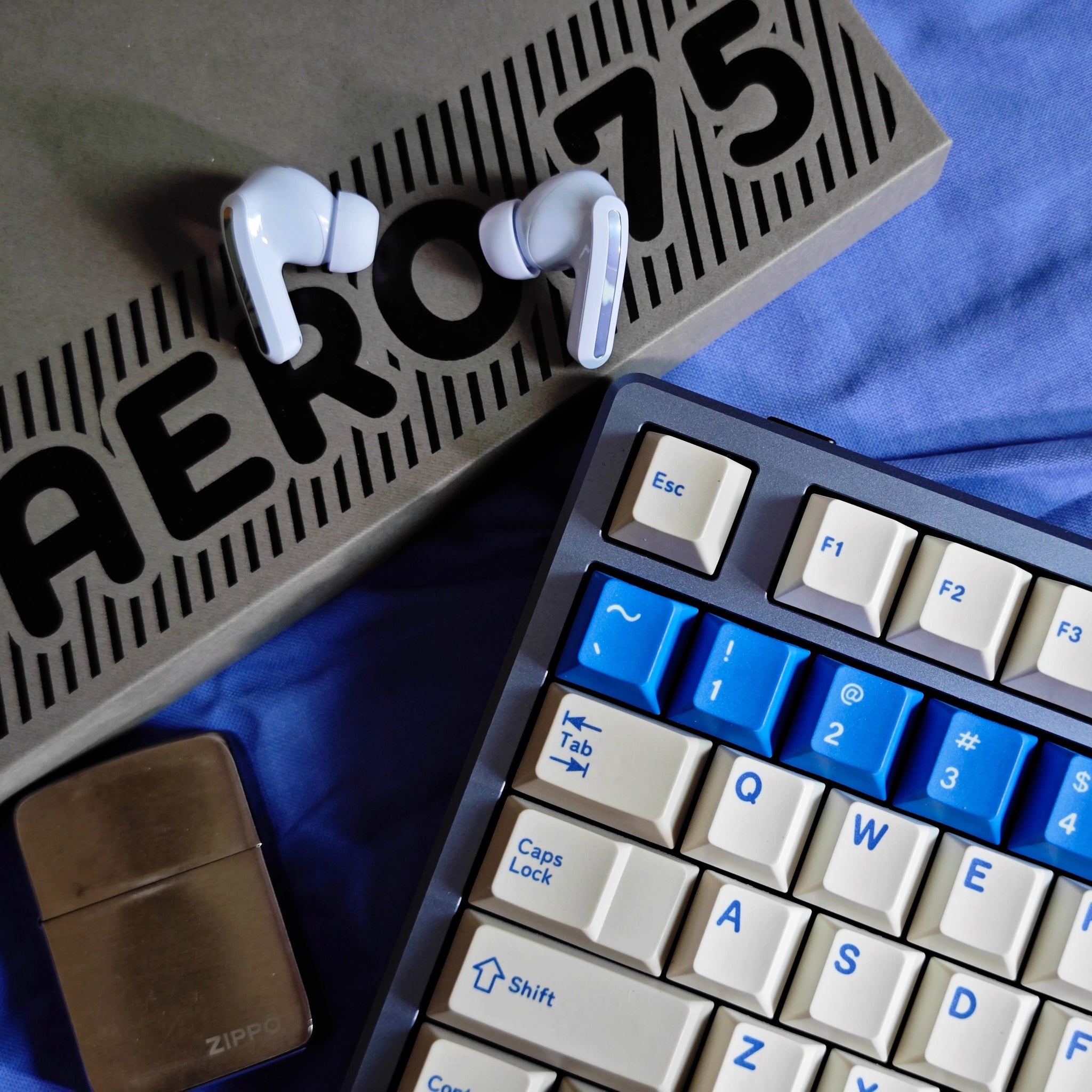 GMK Blue Alert Keycap Set, Cherry Profile, Dye Sub PBT – Nouvolo