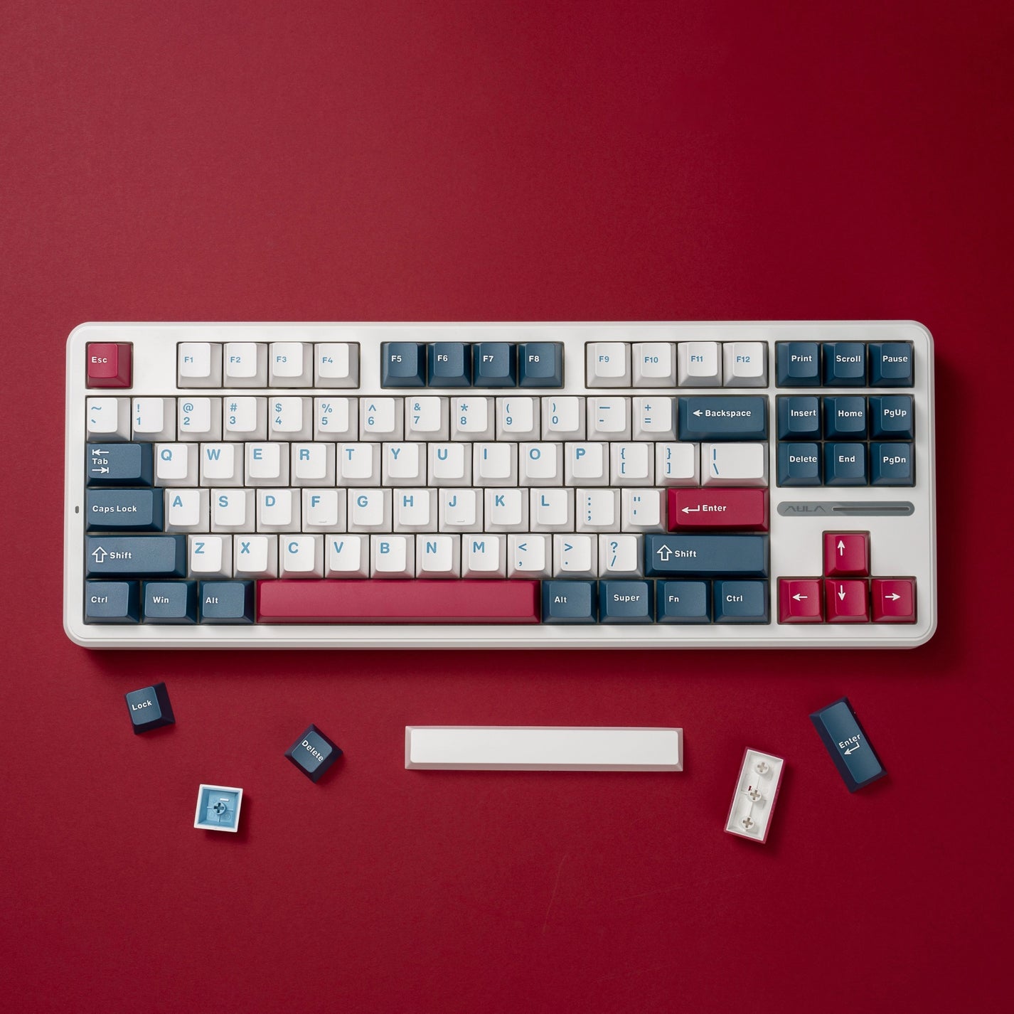 Blue Fire Keycap Set, Cherry Profile, Double Shot PBT – Nouvolo