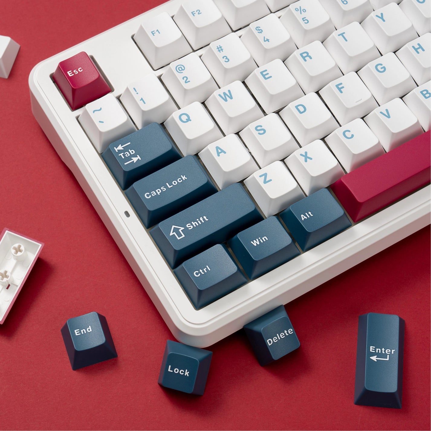 Blue Fire Keycap Set, Cherry Profile, Double Shot PBT – Nouvolo