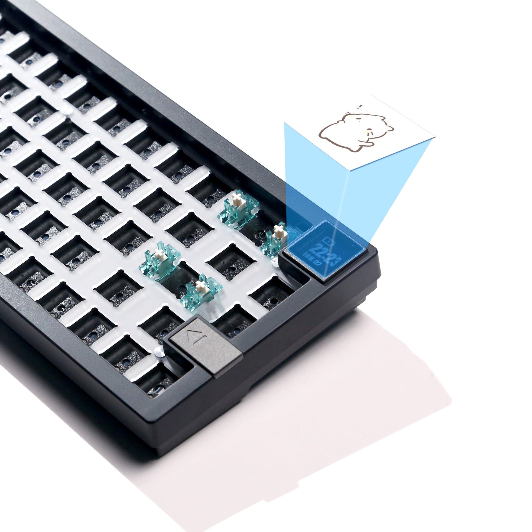 GMK67-S Mechanical Keyboard Barebone with LED Screen – Nouvolo