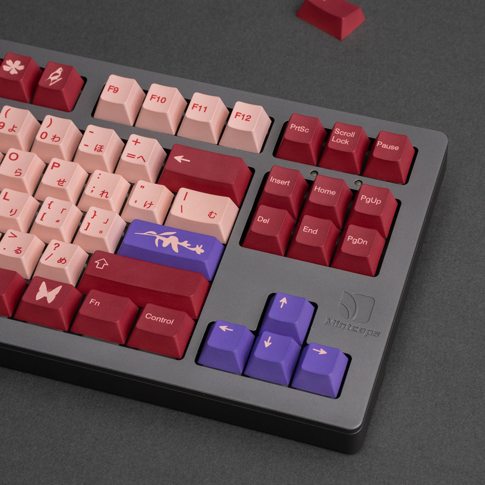 GMK Blossom Keycap Set, Cherry Profile, PBT Dye Sub Key Cap – Nouvolo