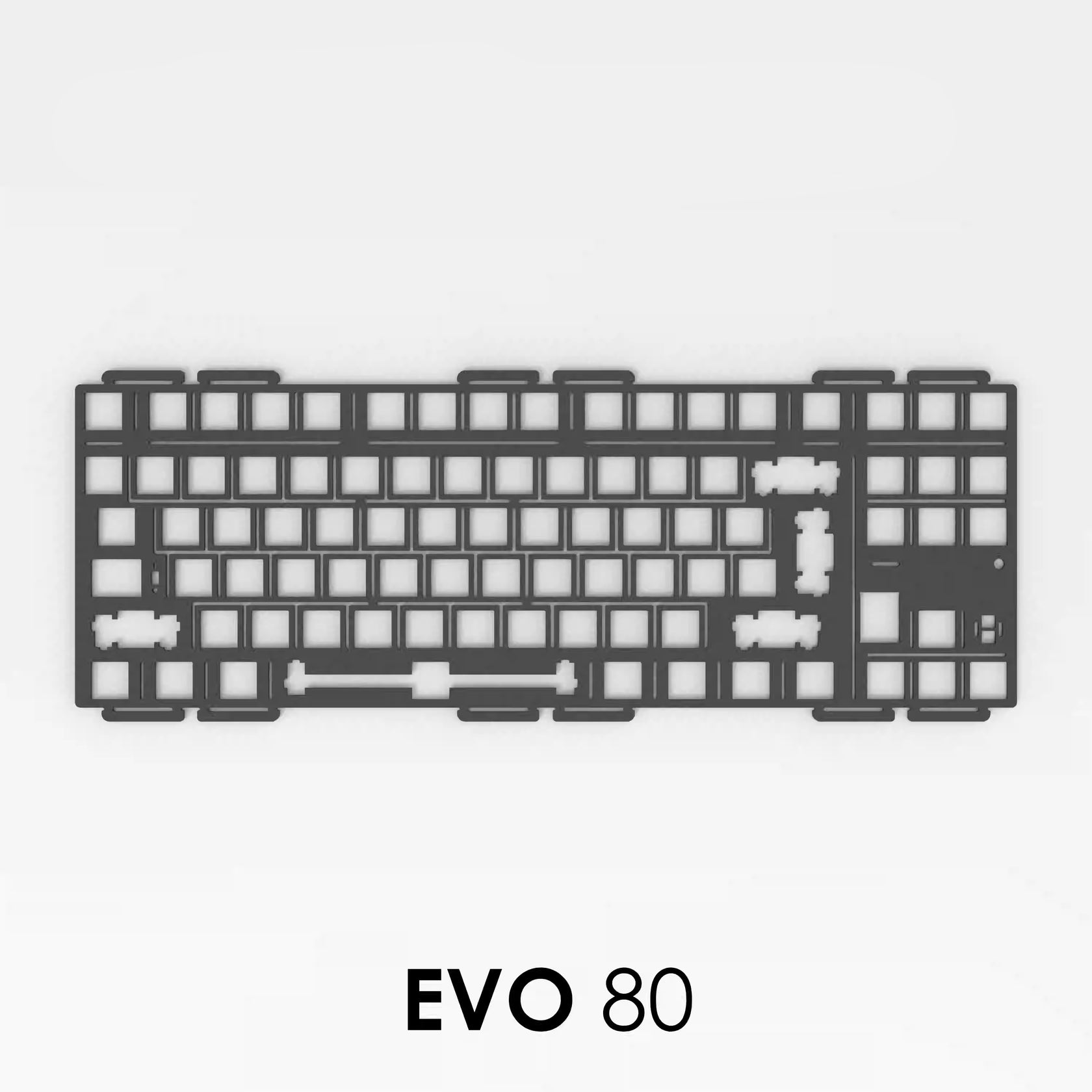 EVOWORKS EVO80 ANSI/ISO Keyboard Switch Plate – Nouvolo