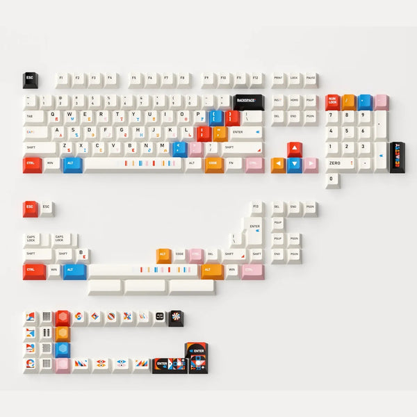 WUkds Geometry Keycap Set, Cherry Profile, Dye Sub PBT Key Cap – Nouvolo