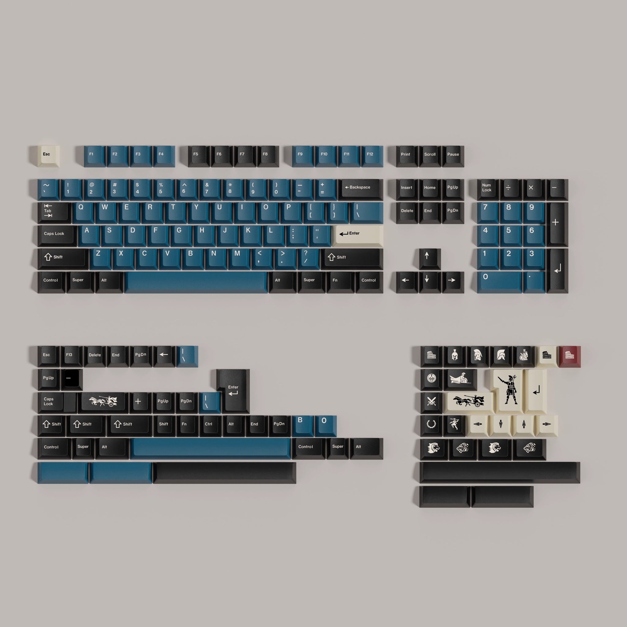 GMK Gladiator Keycap Set, Cherry Profile, Dye Sub PBT Key Cap – Nouvolo
