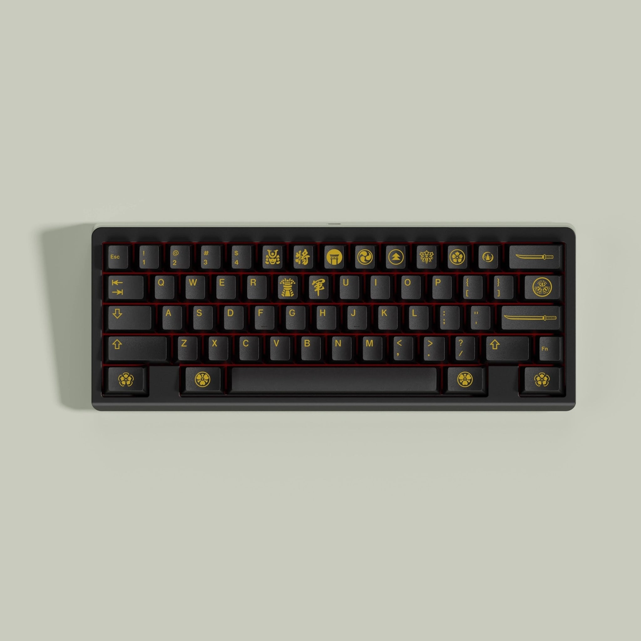 GMK Black Gold Keycap Set, Cherry Profile, Dye Sub PBT Key Cap – Nouvolo