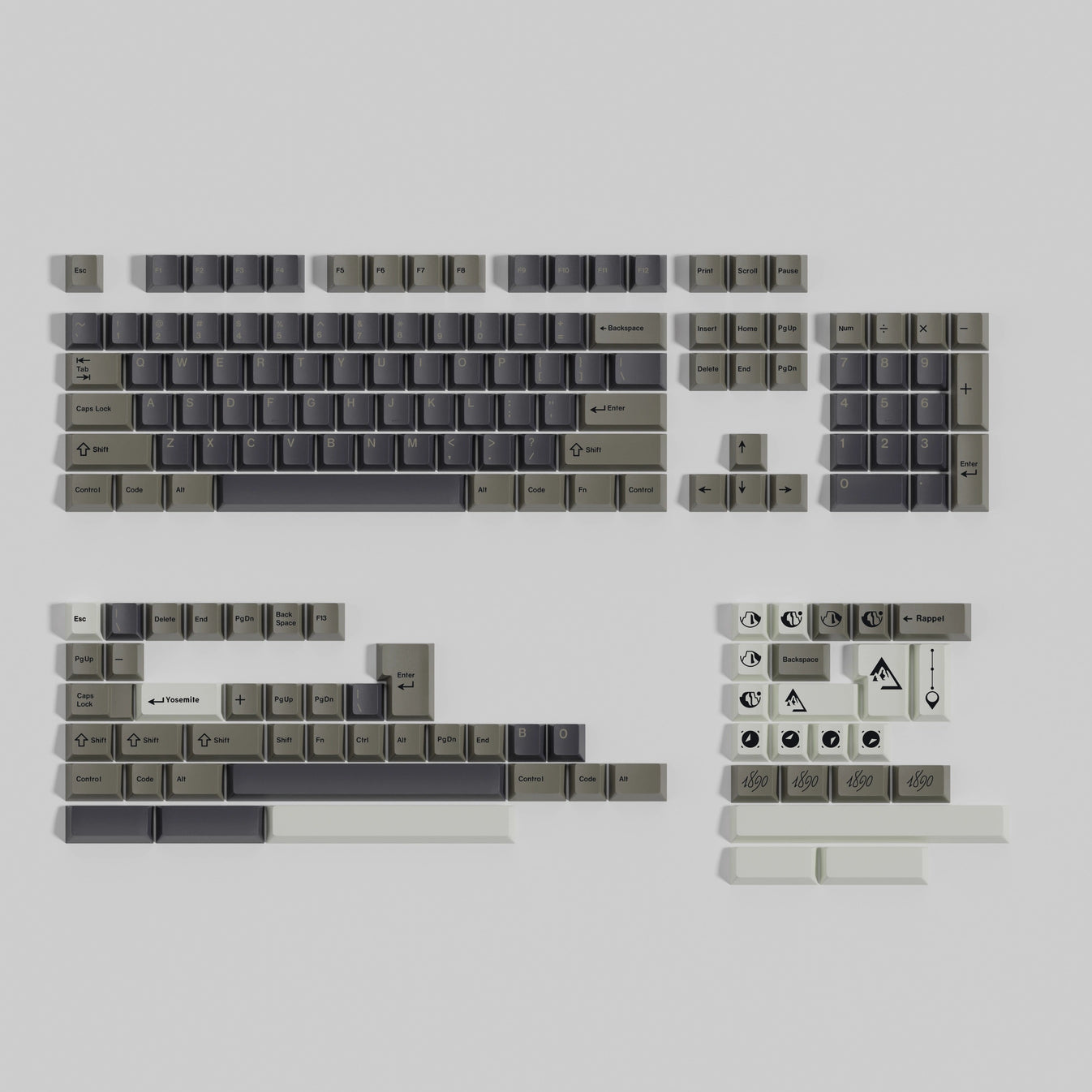 GMK Boulder Keycap Set, Cherry Profile, Dye Sub PBT Key Cap – Nouvolo