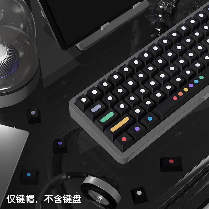 GMK Dots Dark R2 Keycap Set, Cherry Profile, Dye Sub PBT – Nouvolo