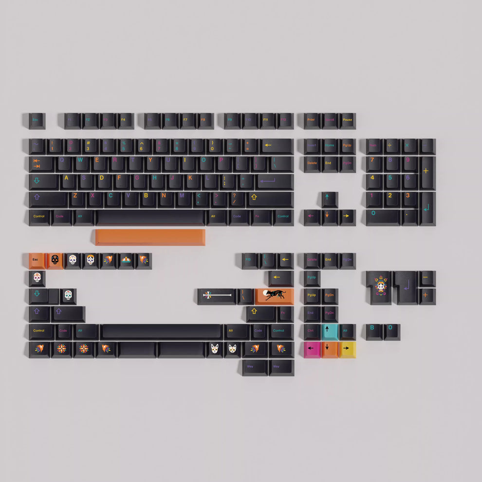 GMK Mictlan Keycap Set, Cherry Profile, PBT Dye Sub Key Cap – Nouvolo