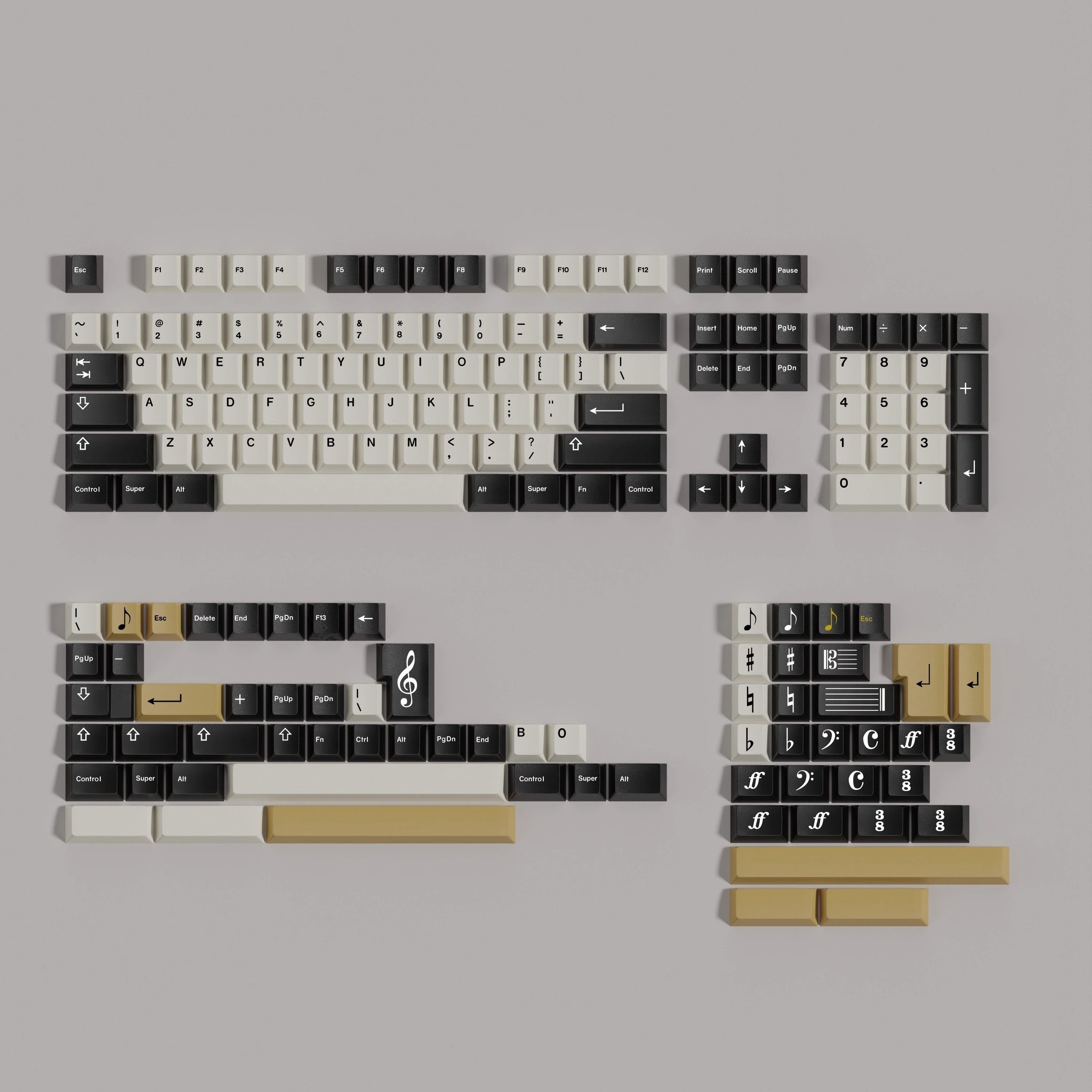 GMK Musician Keycap Set, Cherry Profile, Dye Sub PBT Key Cap – Nouvolo