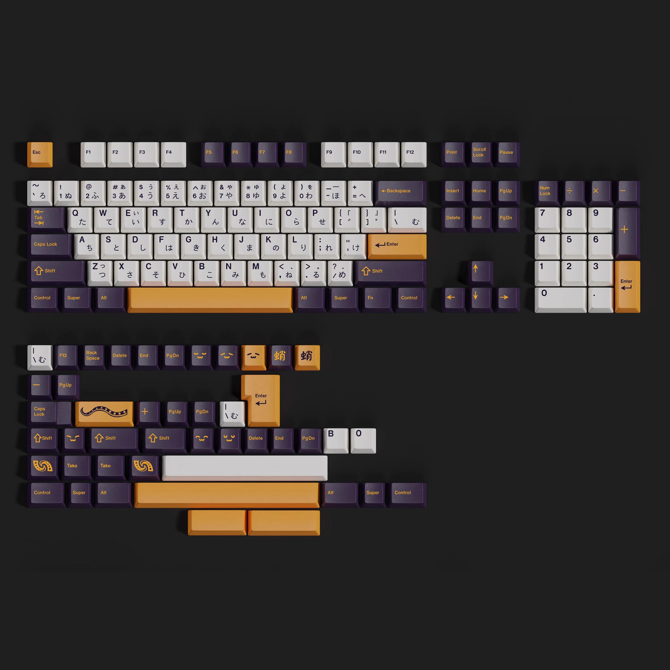 GMK Taro Keycap Set, Cherry Profile, Dye Sub PBT – Nouvolo