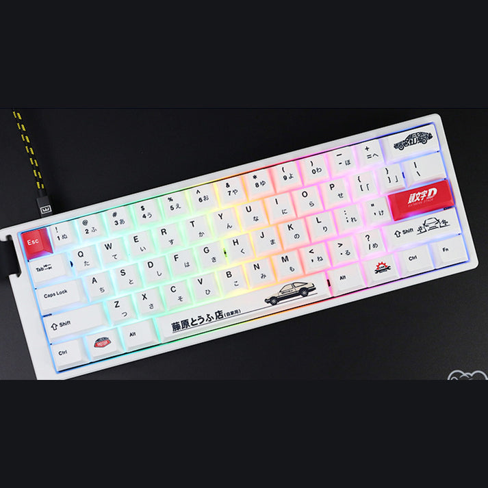 Initial D Keycap Set, OEM Profile, Dye Sub PBT – Nouvolo