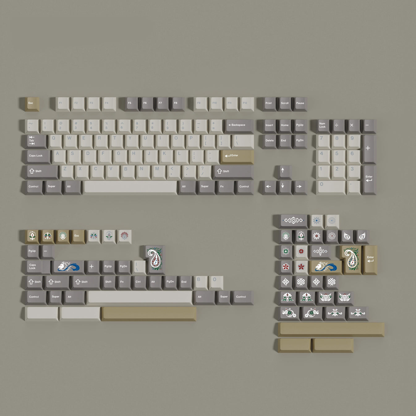 MW Alhambra Keycap Set, Cherry Profile, Dye Sub PBT Key Cap – Nouvolo
