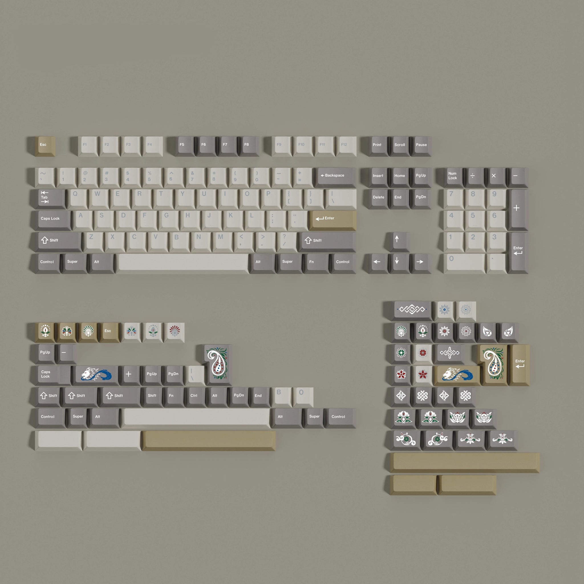 MW Alhambra Keycap Set, Cherry Profile, Dye Sub PBT Key Cap – Nouvolo